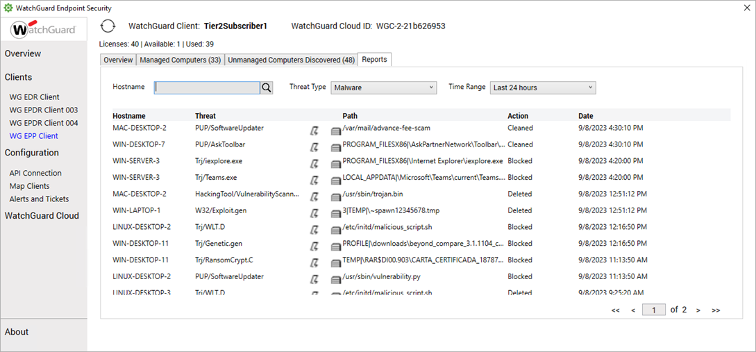 Clients mit Endpoint Security-Plug-in in ConnectWise Automate verwalten