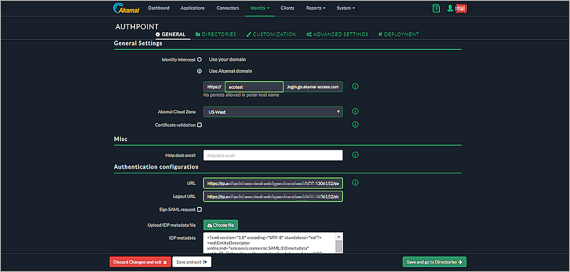 Akamai EAA Integration with AuthPoint