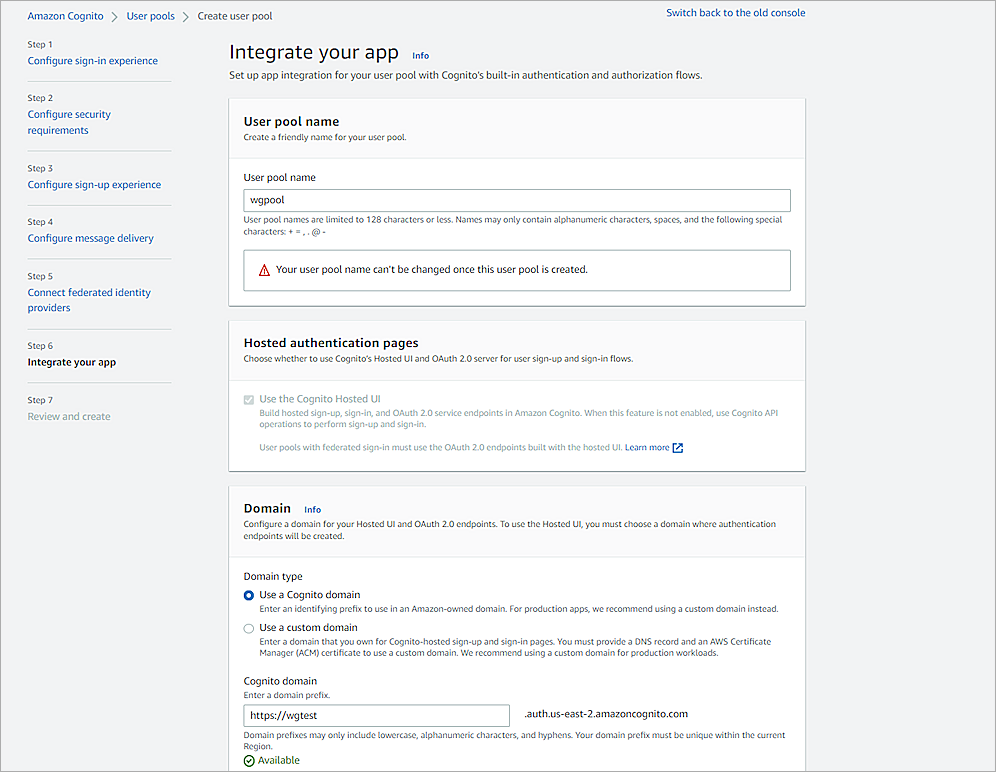 Amazon Cognito User Pool Integration with AuthPoint
