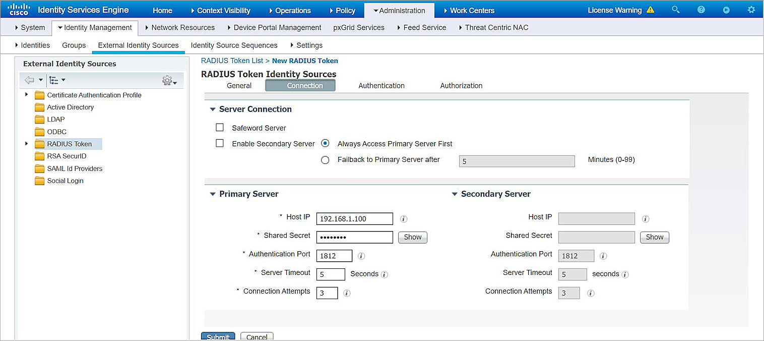 Cisco ISE RADIUS Integration with AuthPoint