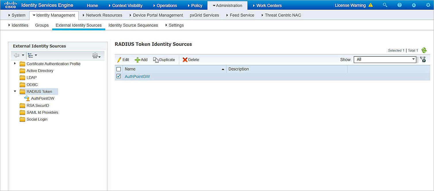 Cisco ISE RADIUS Integration with AuthPoint