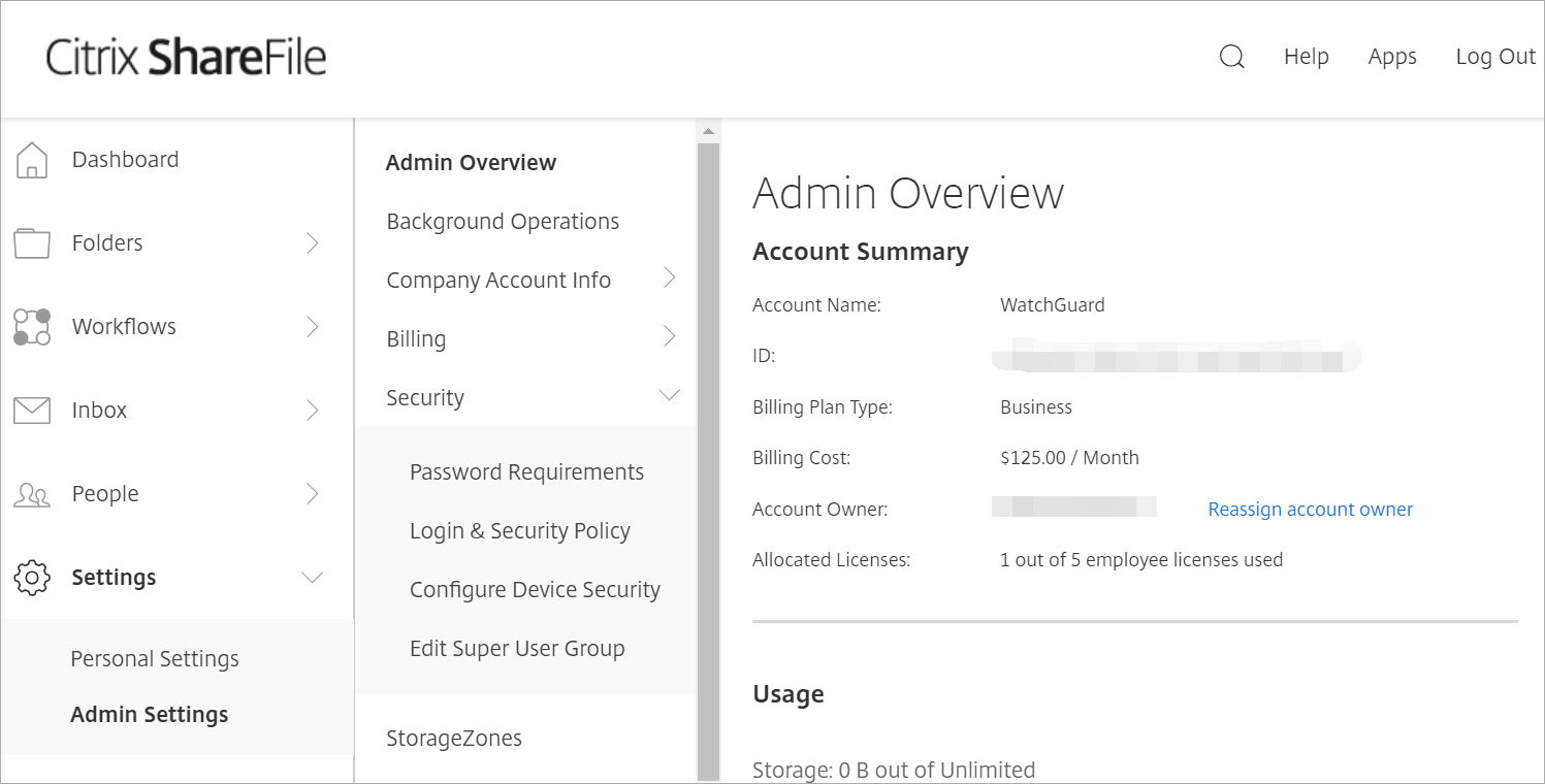Citrix ShareFile Integration with AuthPoint