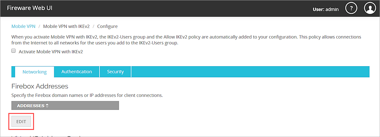 Firebox Mobile VPN with IKEv2 Integration with AuthPoint for Active ...