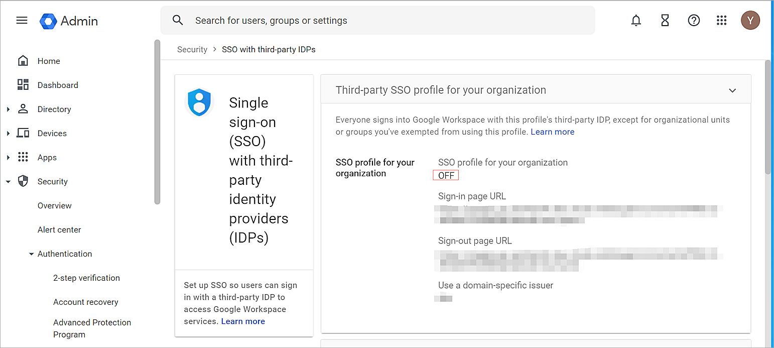 Google Workspace Integration with AuthPoint