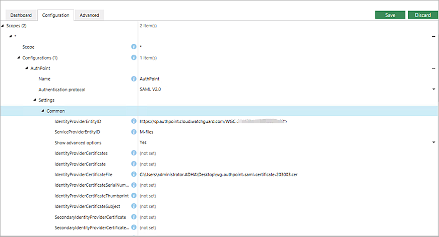 M-Files Integration with AuthPoint