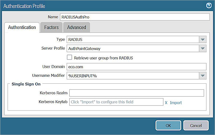 Palo Alto Networks GlobalProtect Integration with AuthPoint