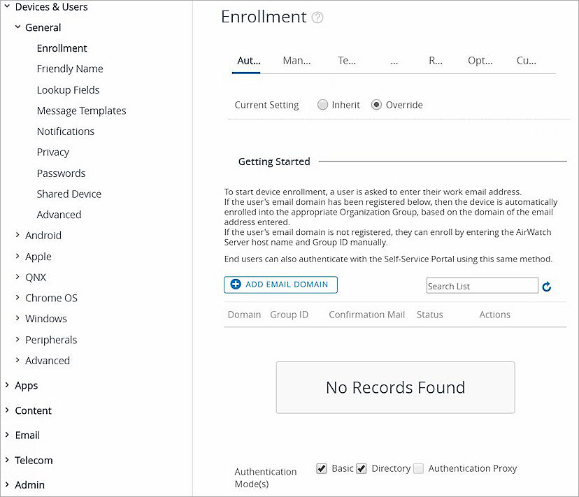 VMware Workspace ONE UEM Integration with AuthPoint