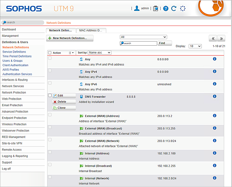 Sophos UTM Integration with AuthPoint