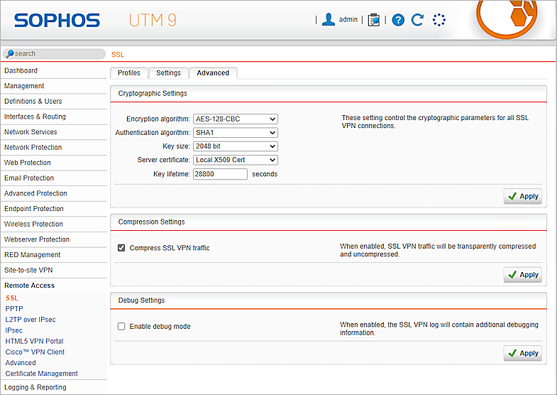 Sophos UTM Integration with AuthPoint