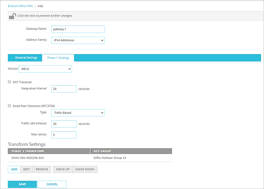 Sophos XG Firewall and Firebox Branch Office VPN Integration Guide