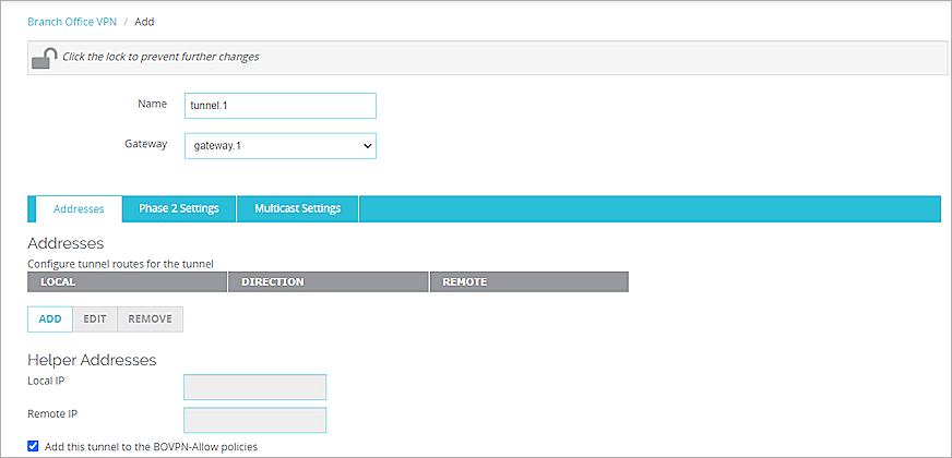 Sophos XG Firewall and Firebox Branch Office VPN Integration Guide