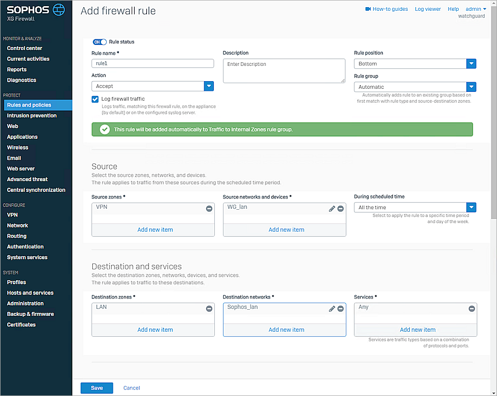 Sophos XG Firewall BOVPN Virtual Interface Integration Guide