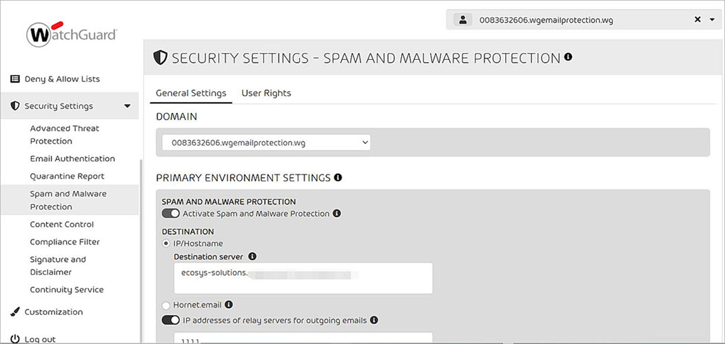 WatchGuard Email Protection Integration with Microsoft 365