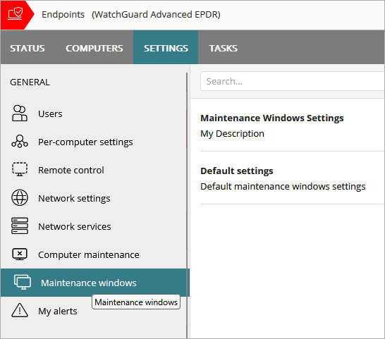 Configure Maintenance Windows in Endpoint Security