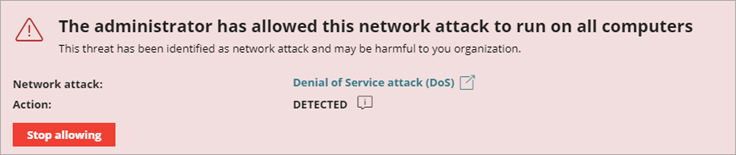 Exclude a Network Attack Detection (Windows Computers)