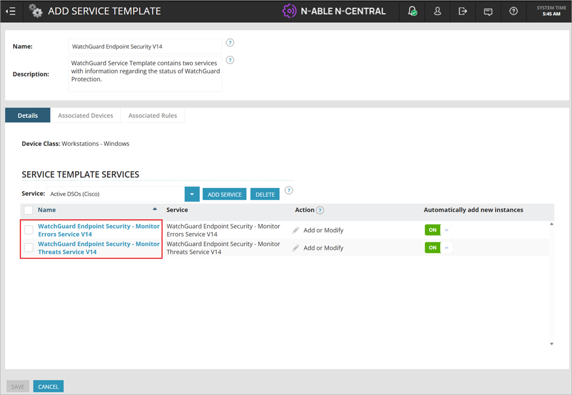 Configure the WatchGuard Endpoint Security Plug-in for N-able