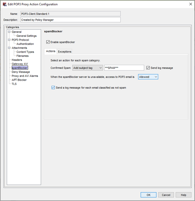 POP3-Proxy: spamBlocker