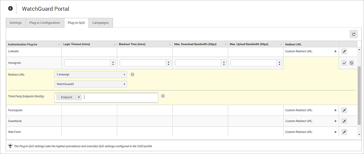 Configure End Points for Third-Party Integration