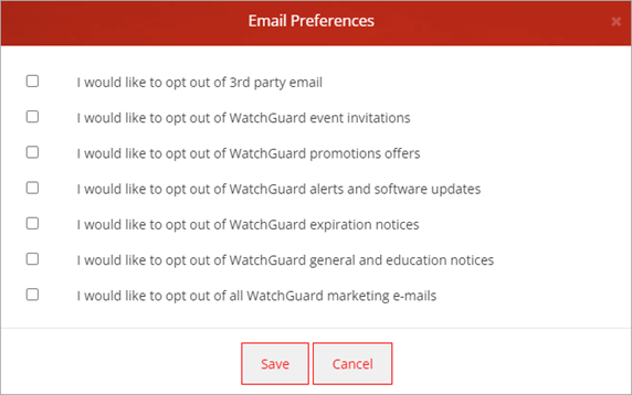 Manage Your Profile on the WatchGuard Website