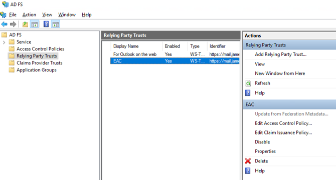 WatchGuard Access Portal SAML Authentication to Exchange with ADFS