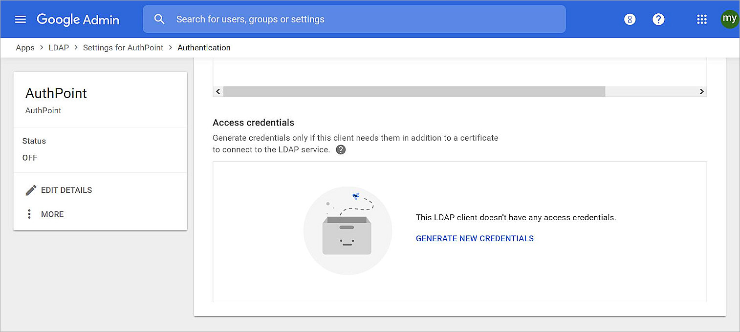 Google Workspace LDAP Synchronization with AuthPoint