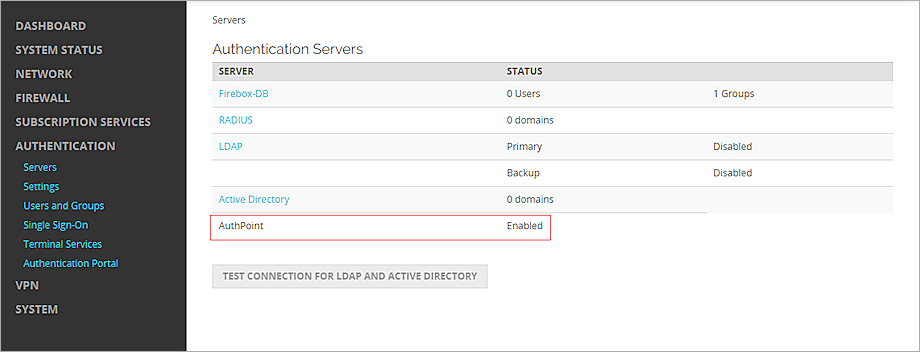 Firebox Cloud Mobile VPN with IKEv2 Integration with AuthPoint for Azure Active Directory Users