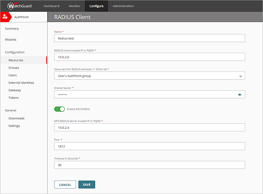 Firebox Mobile VPN with L2TP Integration with AuthPoint for Azure Active Directory Users