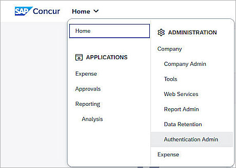 Concur Integration with AuthPoint