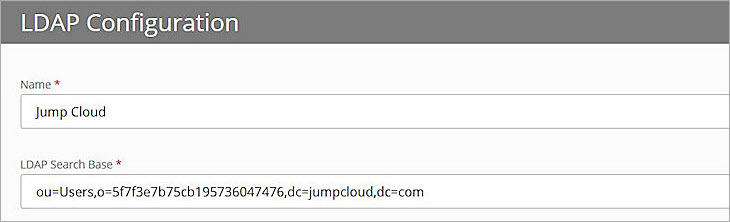 JumpCloud LDAP Synchronization with AuthPoint