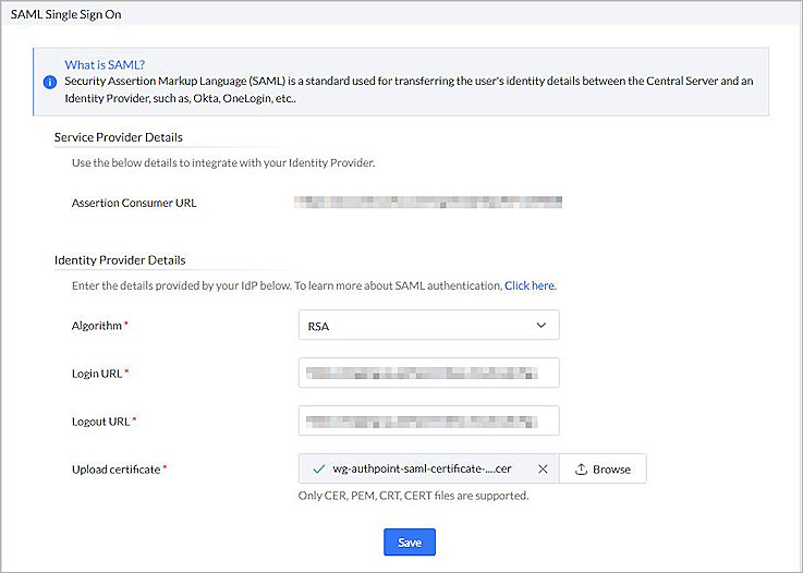 ManageEngine Endpoint Central Integration with AuthPoint
