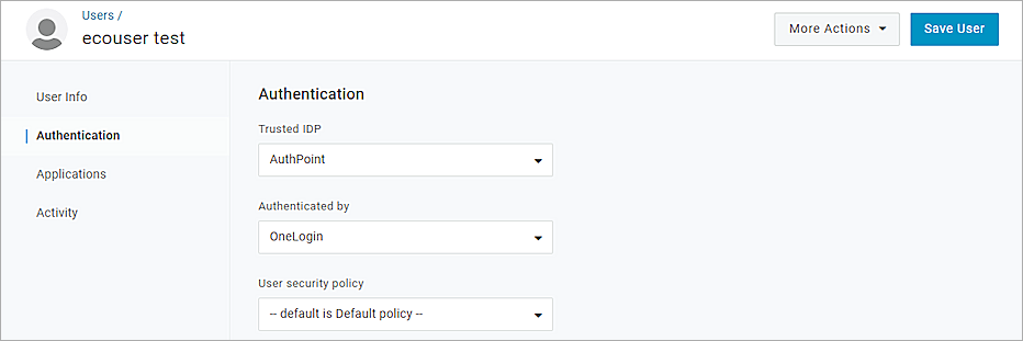 OneLogin Integration with AuthPoint