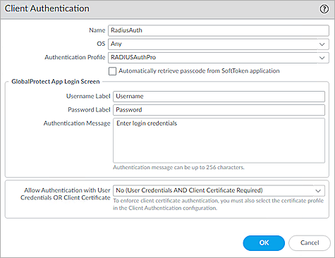 Palo Alto Networks GlobalProtect Integration with AuthPoint