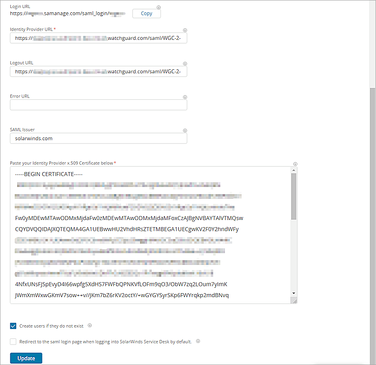 SolarWinds Service Desk Integration with AuthPoint