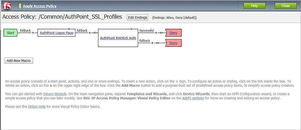 F5 BIG-IP APM RADIUS Integration with AuthPoint