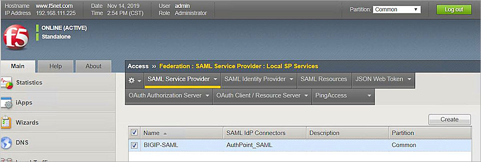 F5 BIG-IP APM SAML Integration with AuthPoint