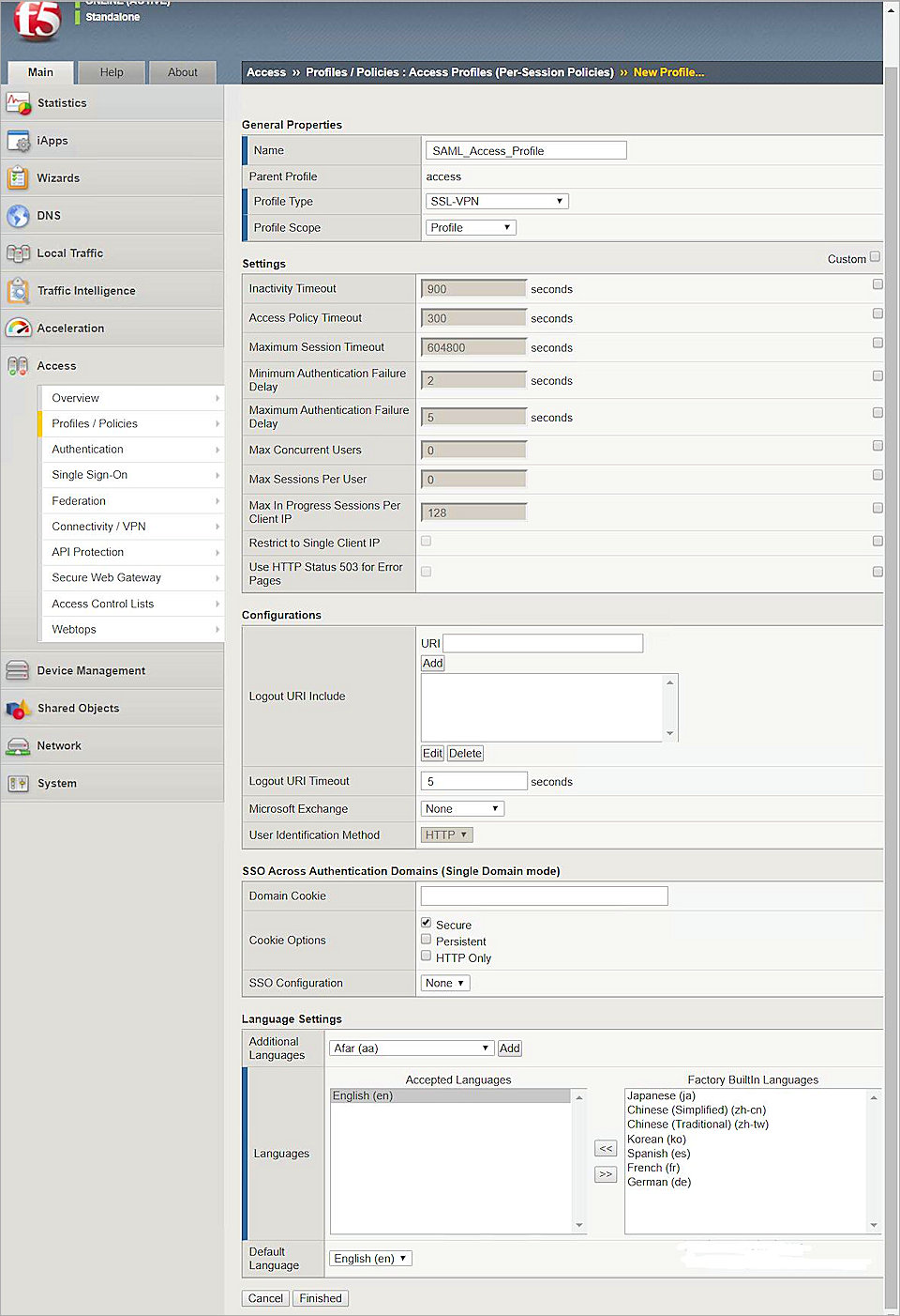 F5 BIG-IP APM SAML Integration with AuthPoint