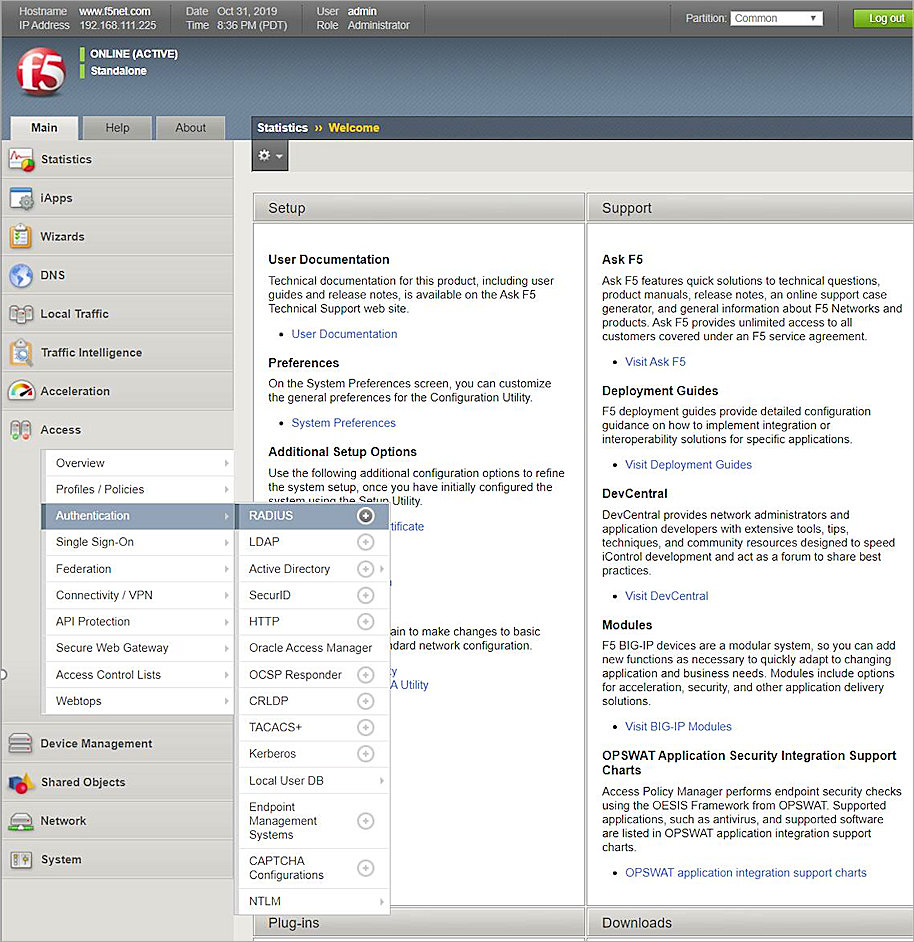 F5 BIG-IP APM RADIUS Integration with AuthPoint