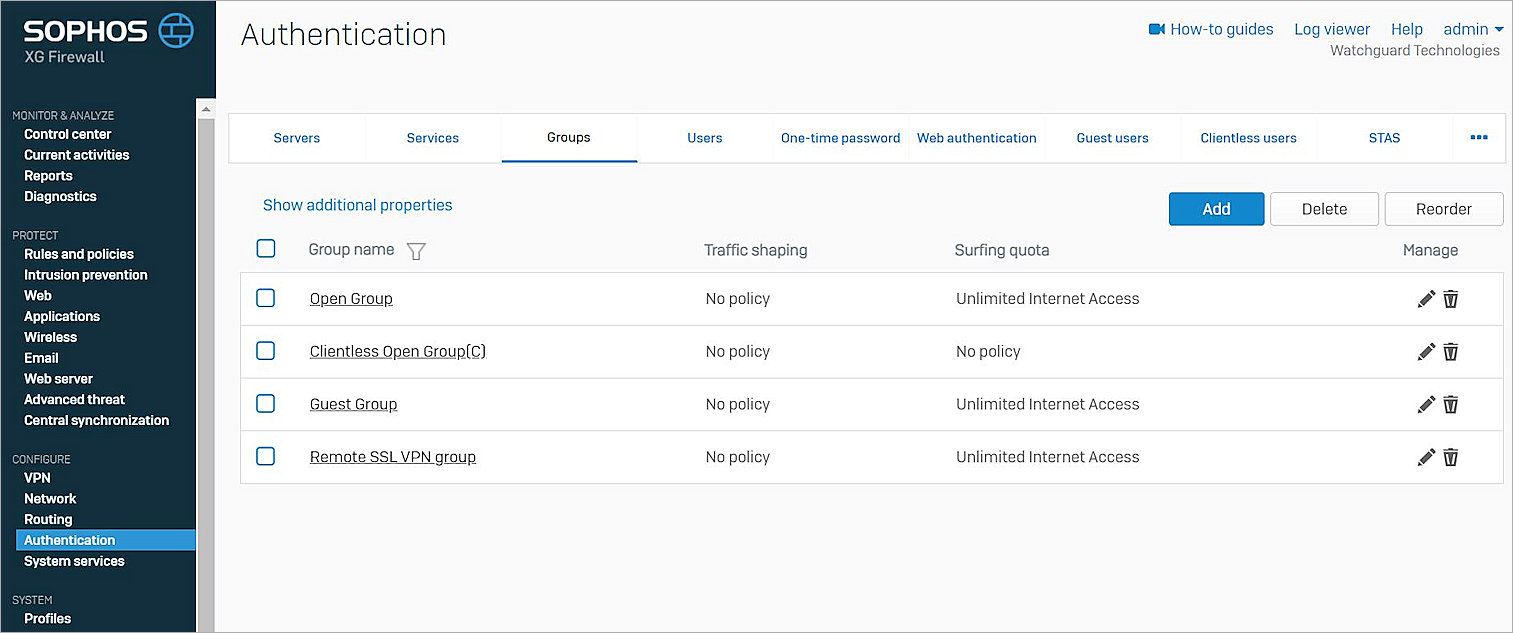Sophos Firewall SSL VPN Integration with AuthPoint