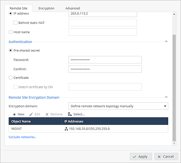 Check Point and Firebox BOVPN Integration Guide