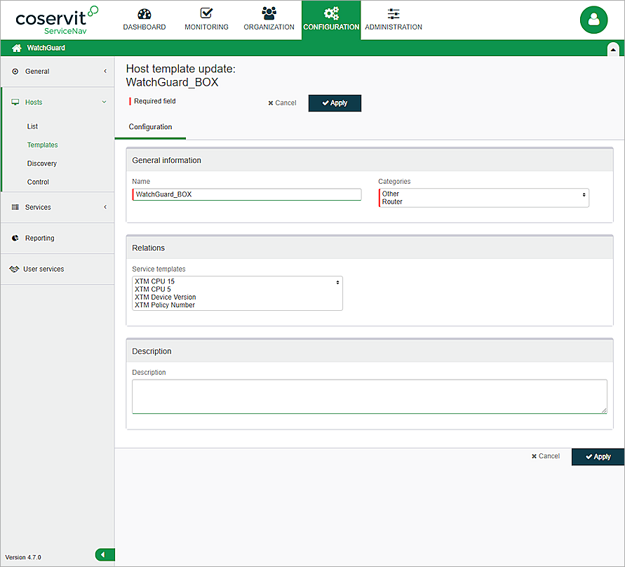 Coservit ServiceNav Integration Guide