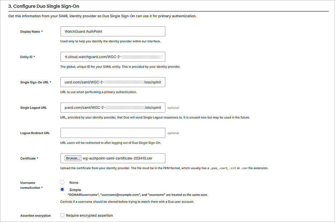Firebox Authentication Portal Integration with Duo and AuthPoint