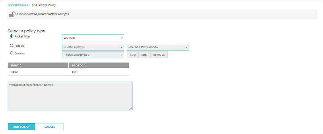 Firebox Authentication Portal Integration with Duo and AuthPoint