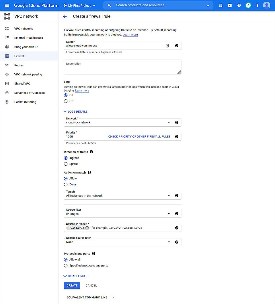 Google Cloud BOVPN Virtual Interface Integration Guide