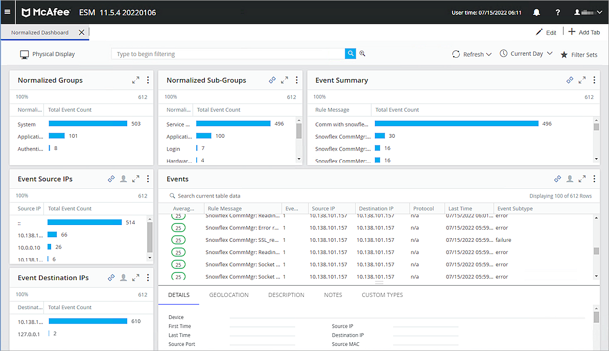 McAfee Enterprise Security Manager Integration Guide