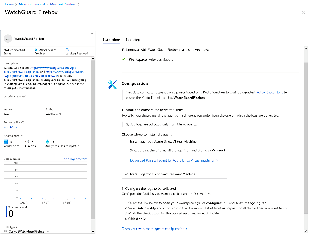 Microsoft Sentinel with Firebox Cloud Integration Guide