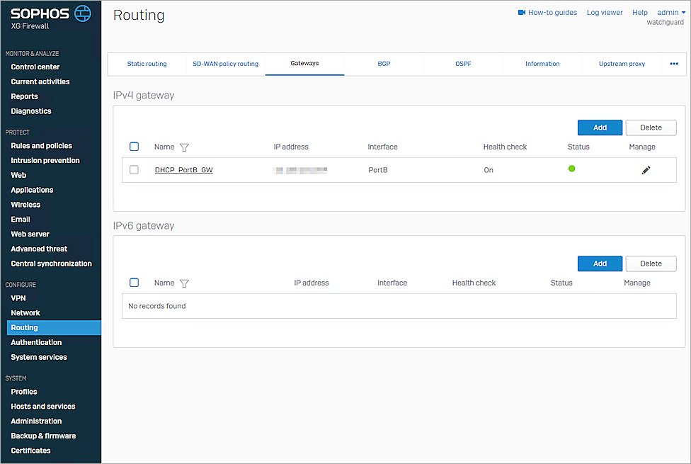 Sophos XG Firewall and Firebox Branch Office VPN Integration Guide