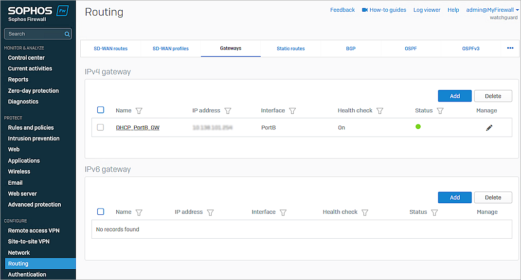 Sophos XG Firewall BOVPN Virtual Interface Integration Guide