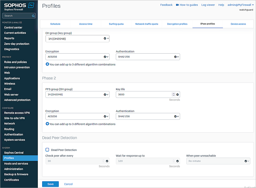 Sophos XG Firewall BOVPN Virtual Interface Integration Guide