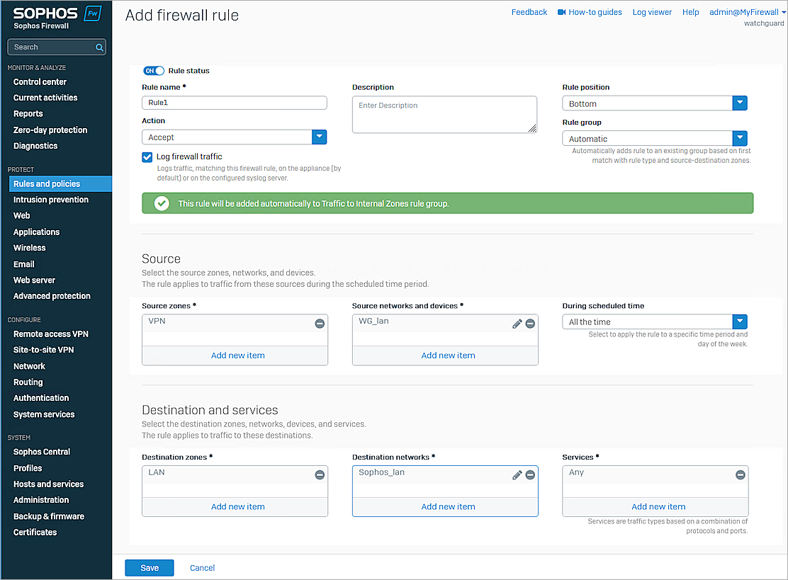 Sophos XG Firewall BOVPN Virtual Interface Integration Guide