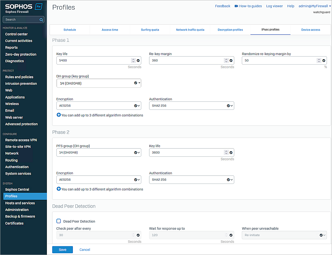 Sophos XG Firewall and Firebox Branch Office VPN Integration Guide